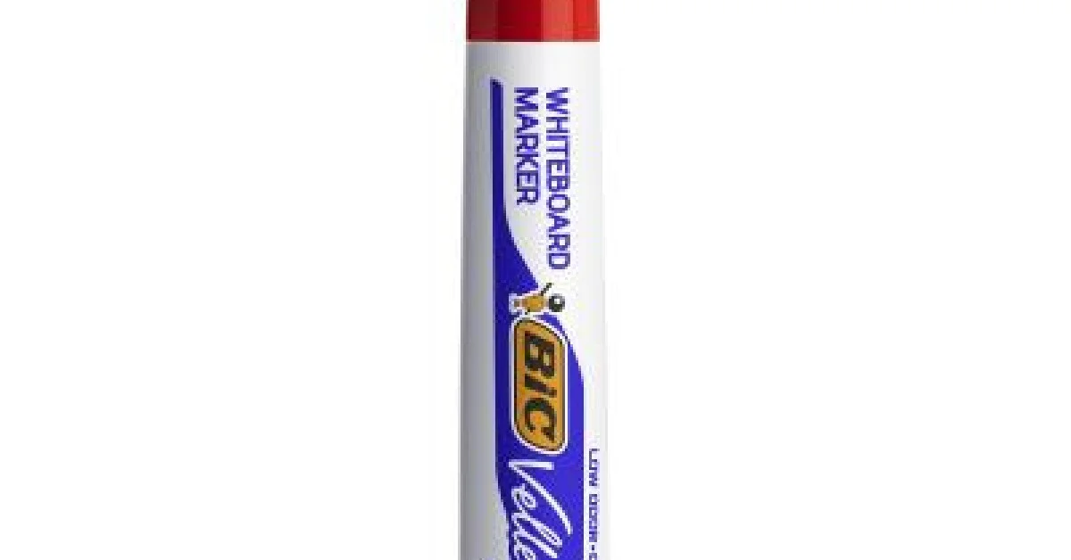 BIC VELLEDA WHITEBOARD TANK CHISEL RED